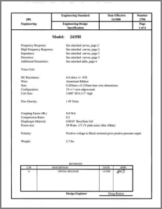 JBL - 2431H - Engineering Design Specification.pdf